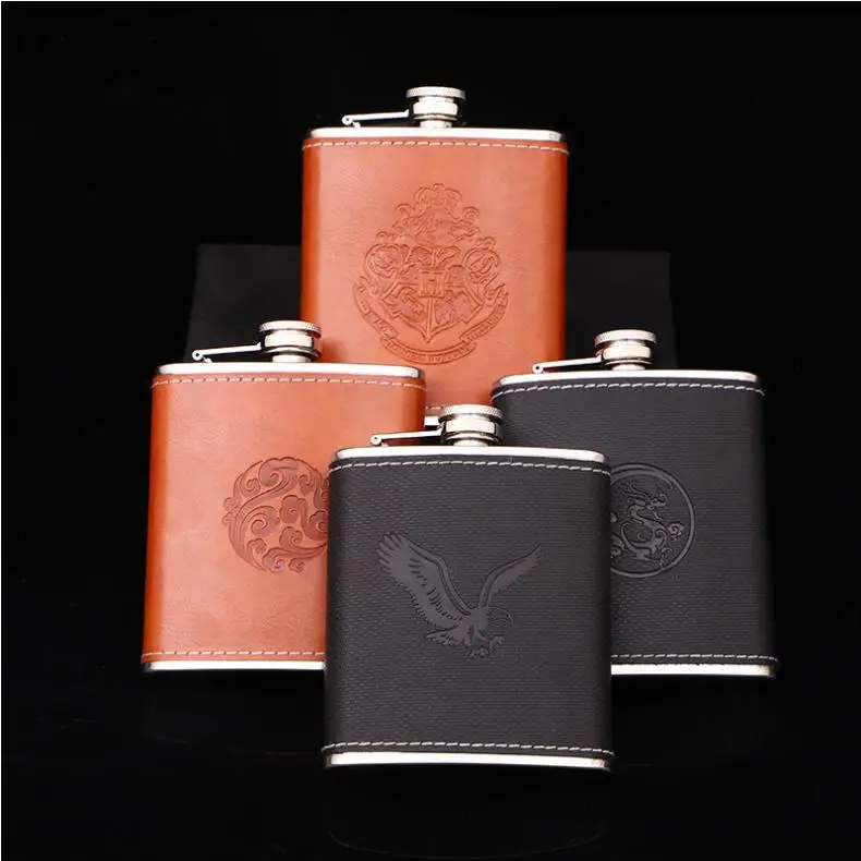 Custom Logo 7oz Metal Mini Hip Flask - Perfect Gift