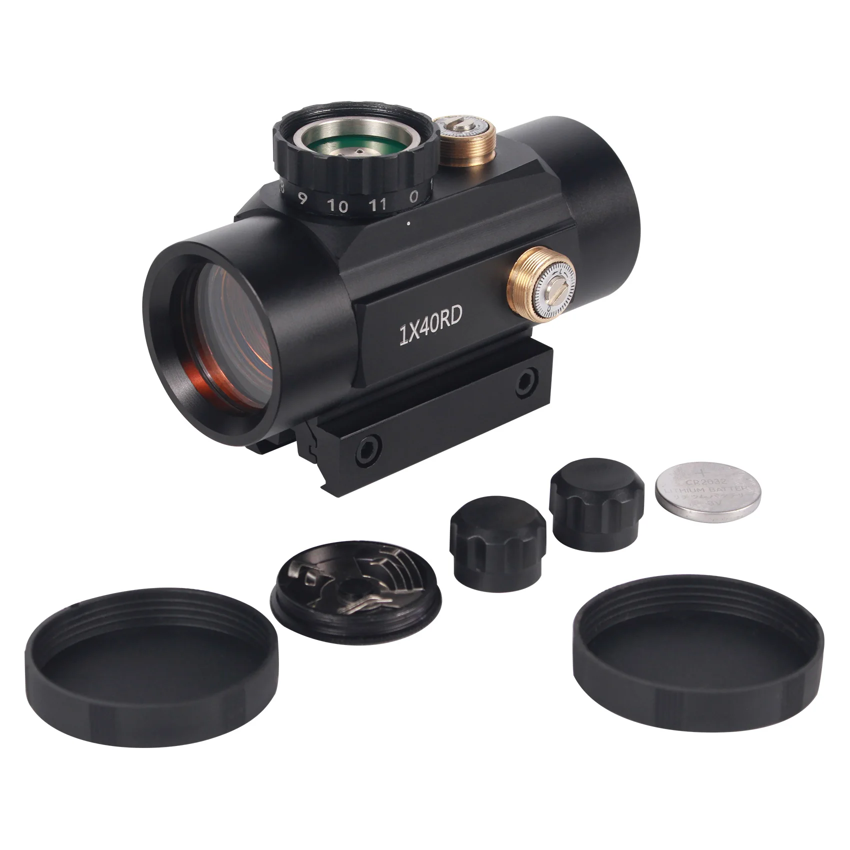LUGER Red Dot Sight - Precision 1x40 Optic for Firearms