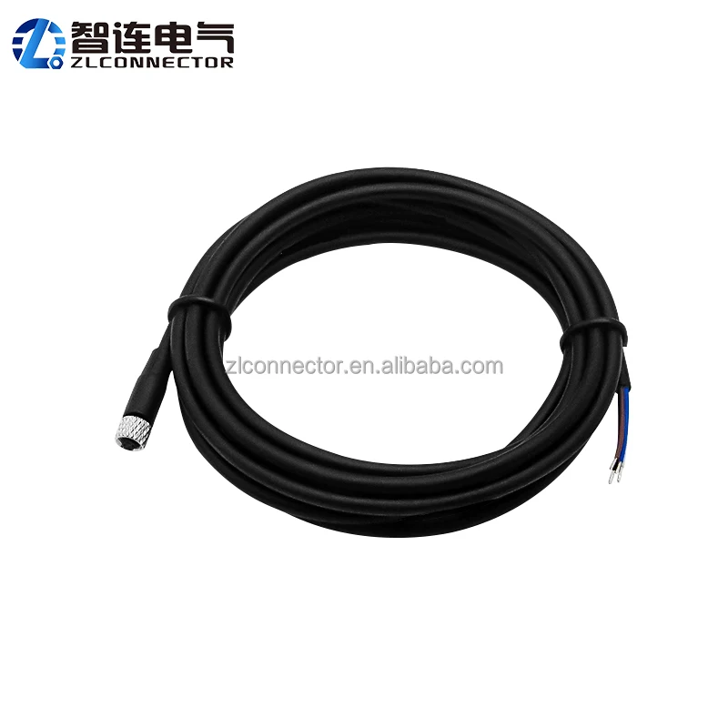 Ip67 M5 4pins Female Cable Connector - Buy M5 Cable Connector,M5 4pins ...