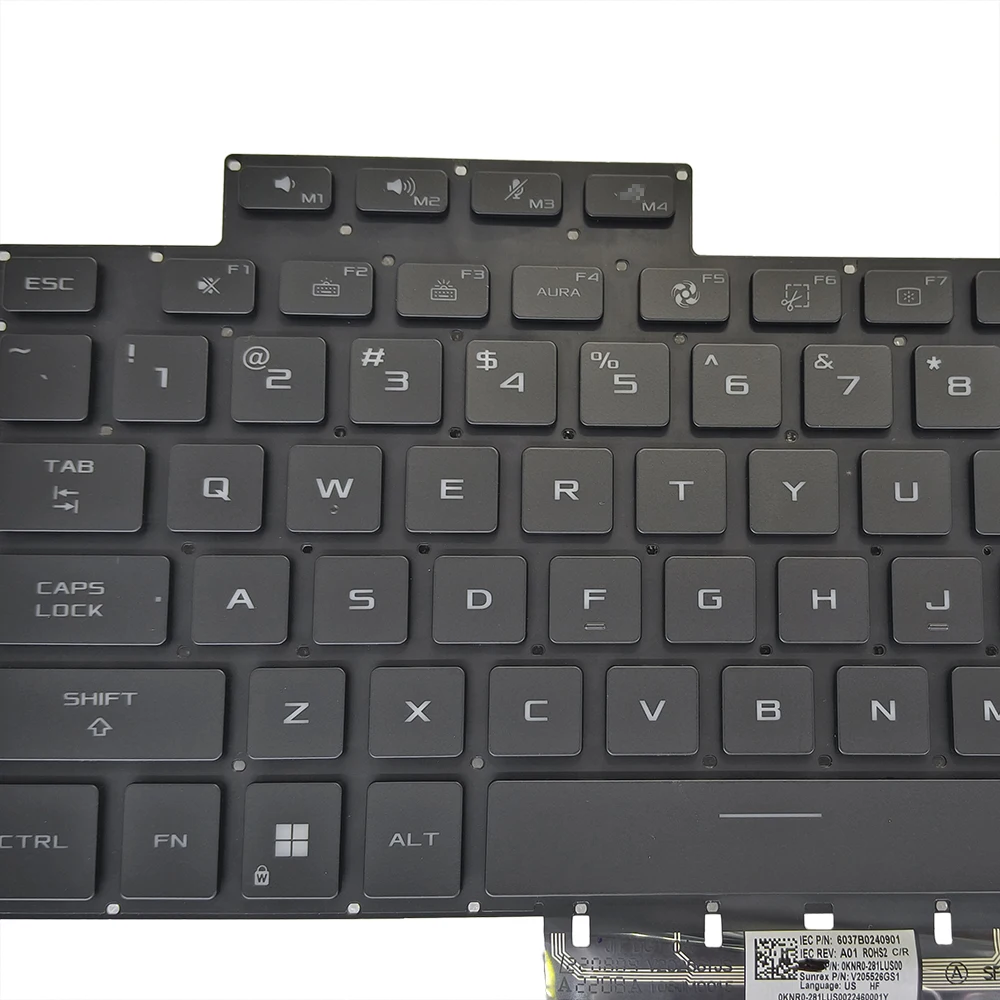 US English RGB Backlit Laptop Keyboard for Asus Zephyrus