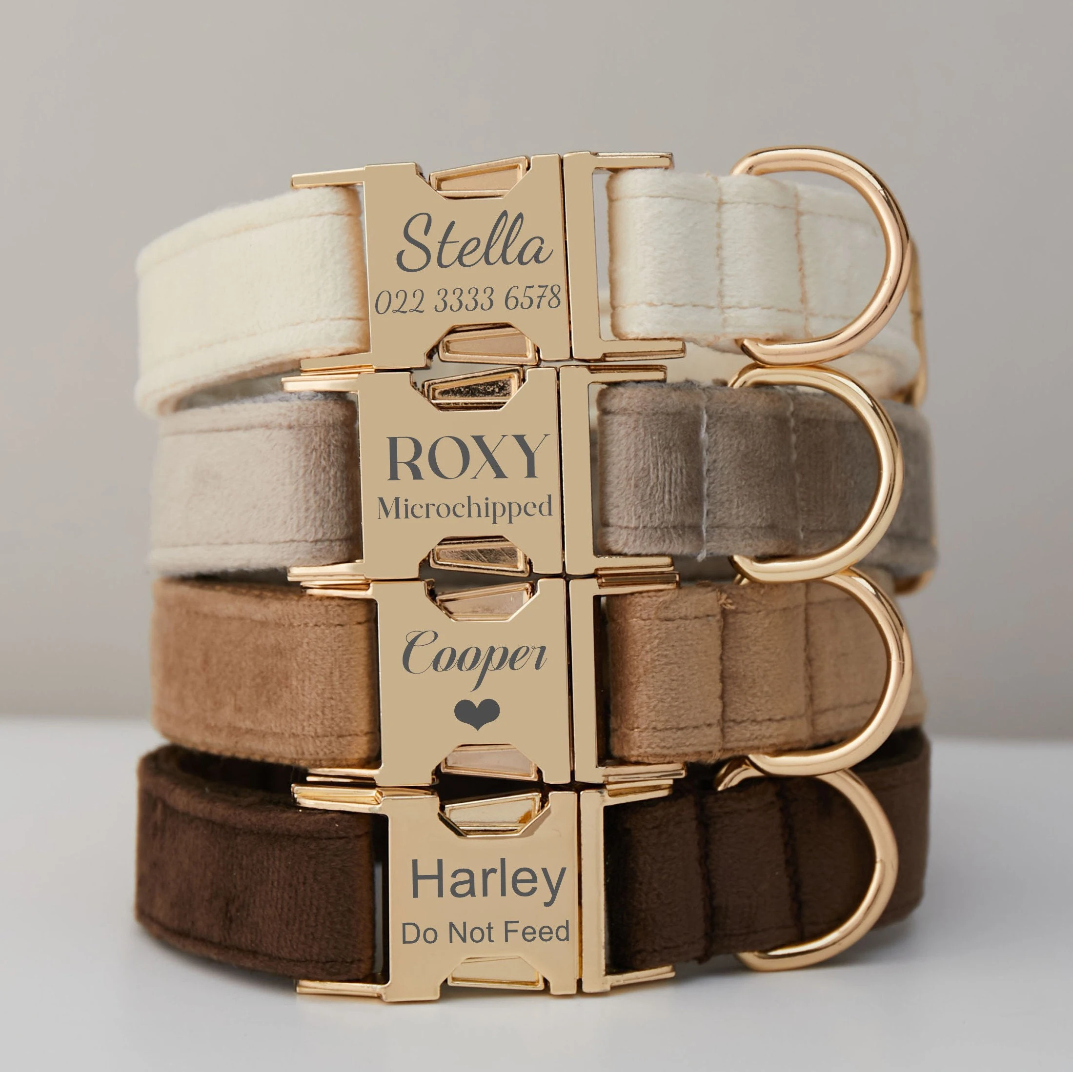 Luxury Velvet Dog Collars - Stylish & Comfy for All Dogs