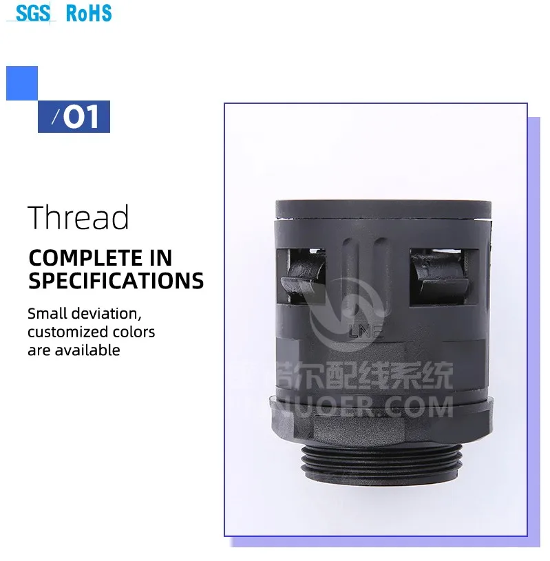 PA Nylon Plastic Electrical Quick Screw Plug Straight Connector Fitting ...