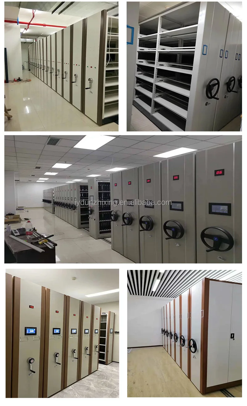 Dense Rack Shelving System Cabinet For Bank Hospital Intelligent File ...
