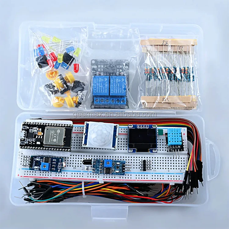 Kit de iniciación ESP32, programación con placa de desarrollo ESP32 WIFI IoT, Kit completo de ...