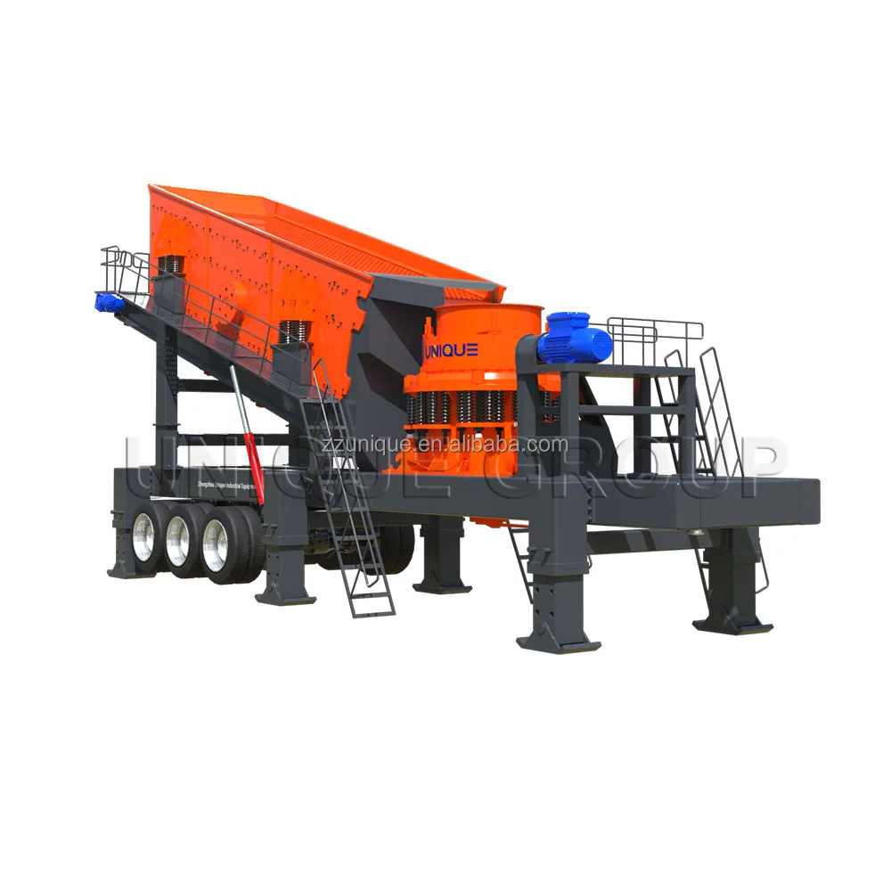 Mini Stone Crusher Plant - Portable Diesel Jaw Crusher