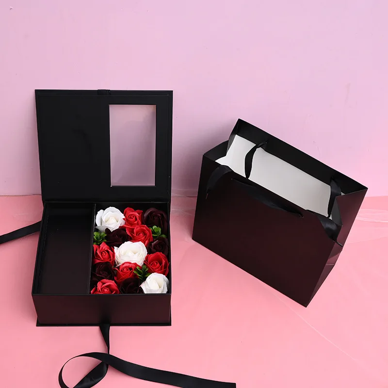 New Transparent Pvc Window Flower Gift Box Mother's Day Valentine's Day ...