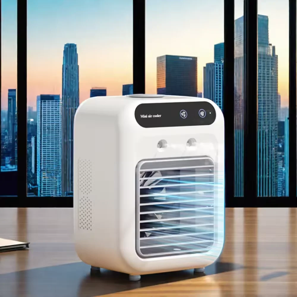 Mini Air Conditioner Cooler Fan Rechargeable Portable Air Conditioner ...