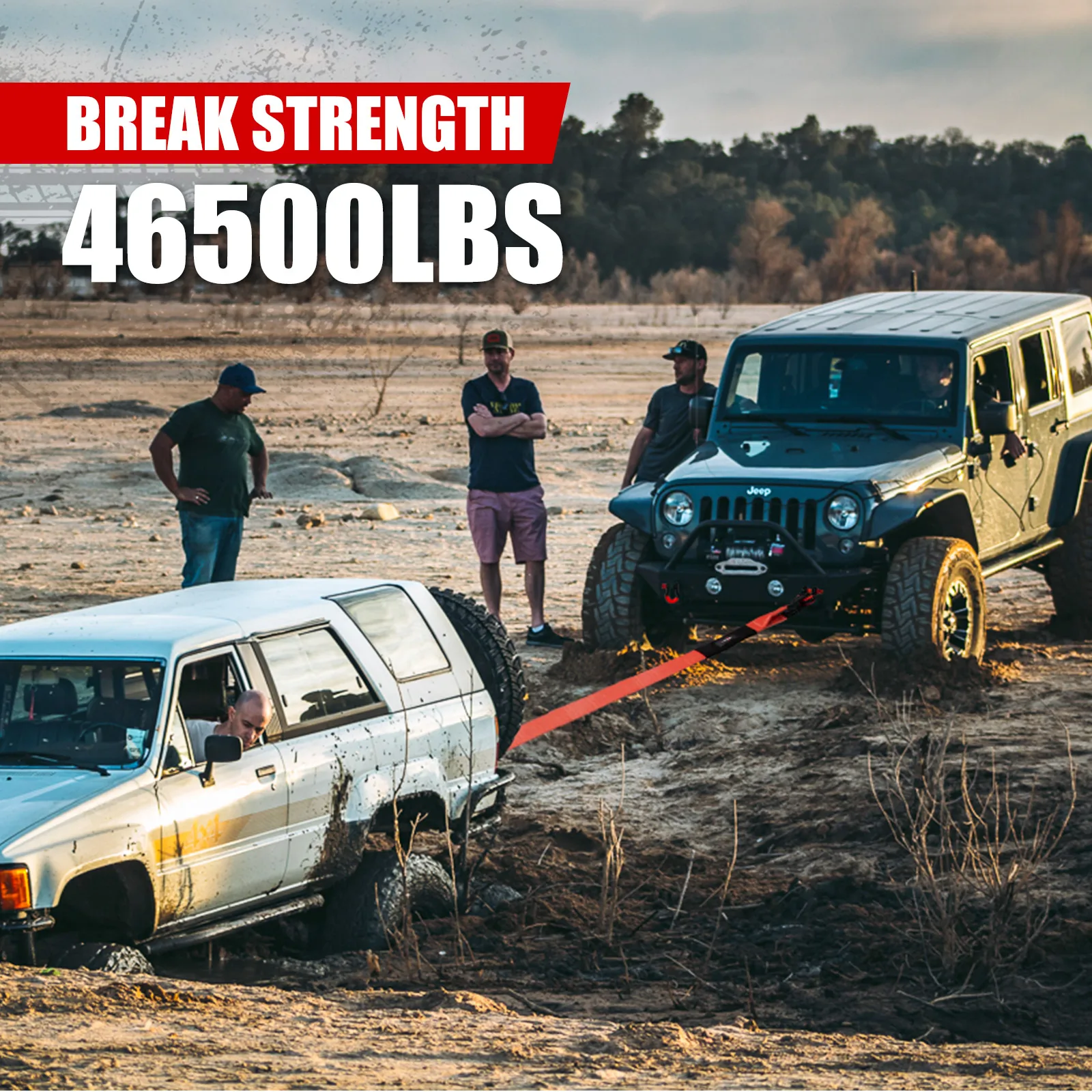 Fieryred 4 Inch 9m 46500lbs 4x4 4wd Strong Polyester Recovery Tow ...