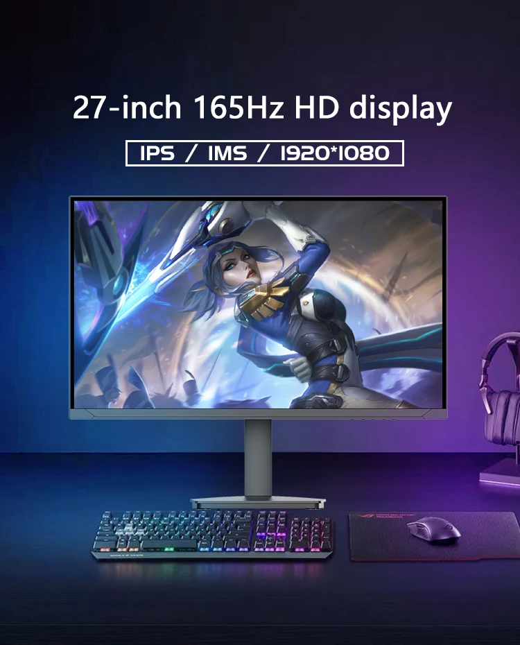 Gaming Pc 19 22 24 27 32 Inch Borderless Led Ips Panel Flat Screen Lcd ...