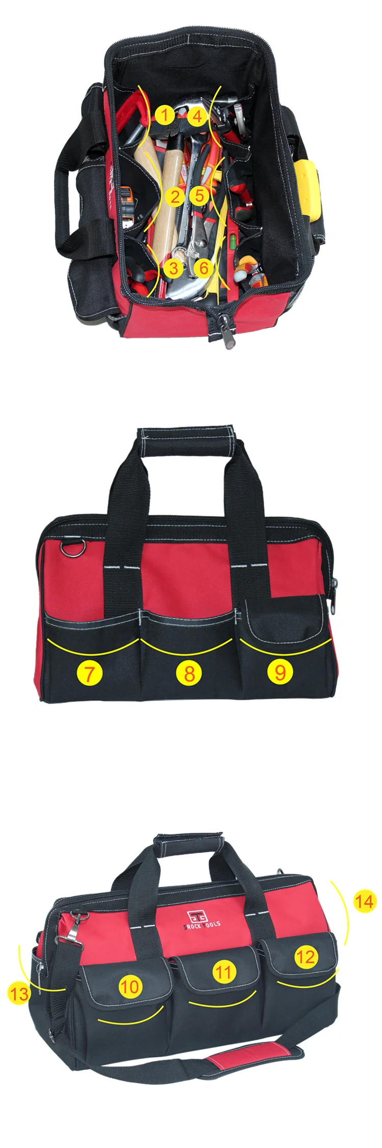 Durable Electrician Tool Bag - Customized Support & Logo