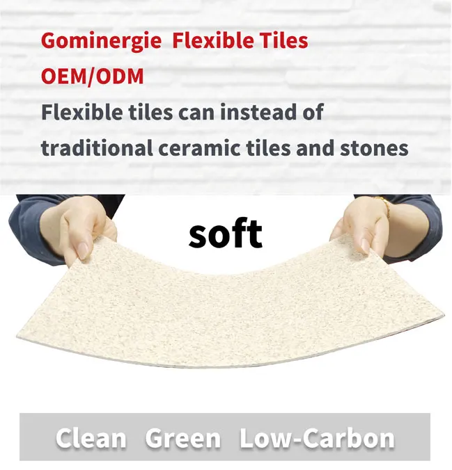 MCM Natural Stone Wall Cladding Flexible Tiles Soft Porcelain for ...