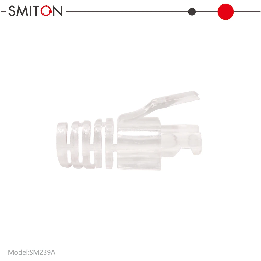 Rj45 Connector Jacket Transparent Pvc Soft Plastic Strain Relief For ...