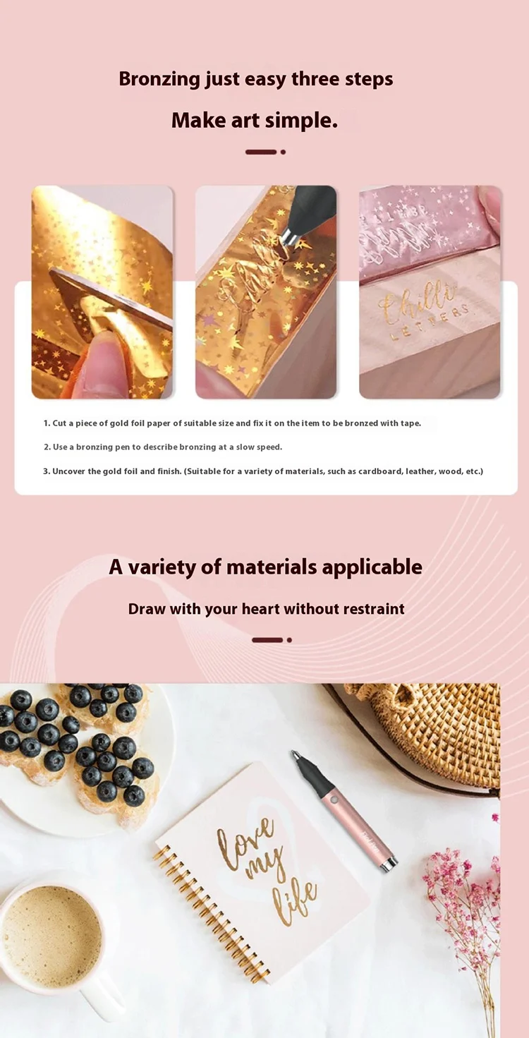 Hot Sale Handheld DIY Hot Foil Stamping Pen Set