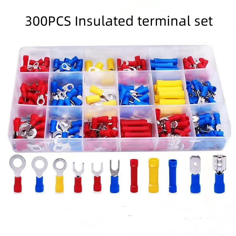 300PCS Insulated Terminal Kits - Reliable Crimp Terminals