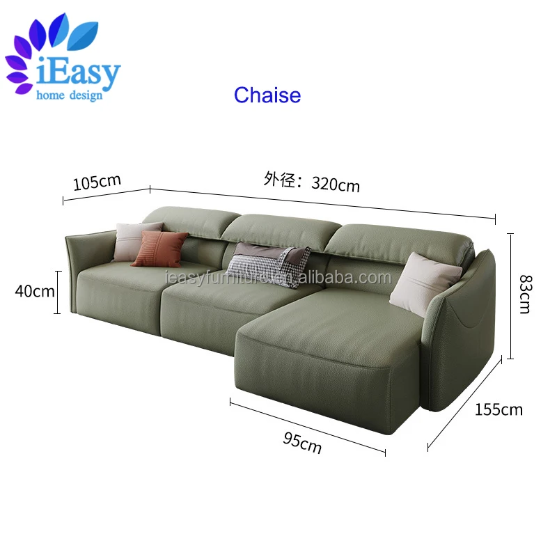 Italian Genuine Leather Electric Sofa Bed - Modern & Convertible