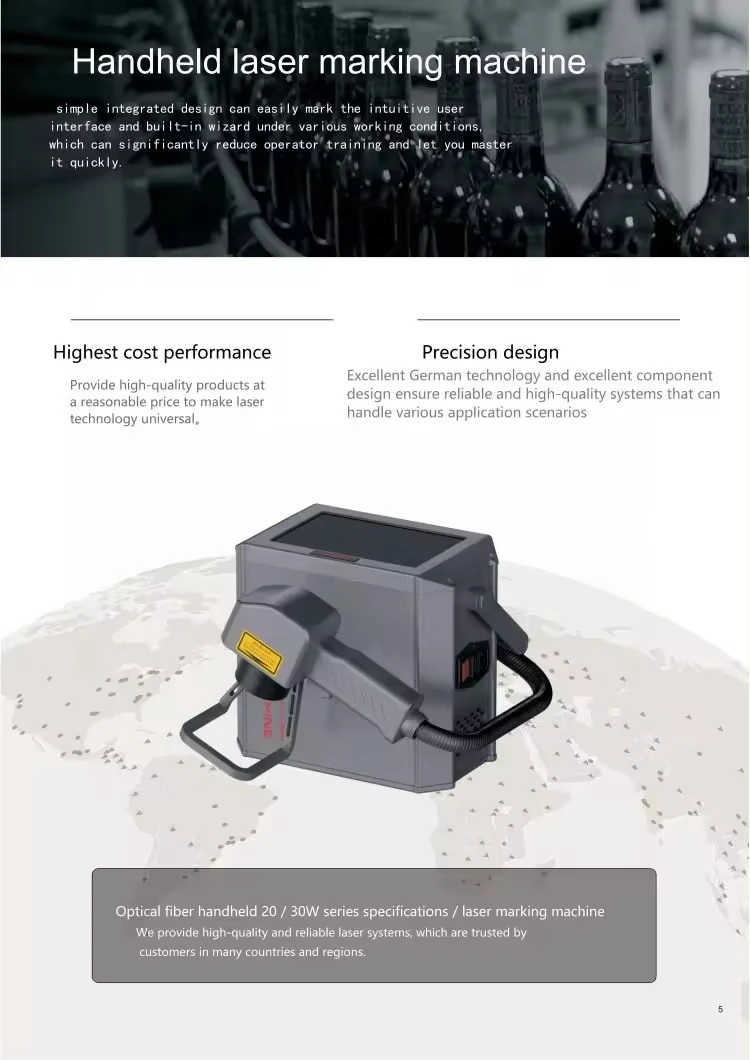 Hand Held Mini Laser Inkjet Printer Machine Tiny Laser Machine 20w 30w ...