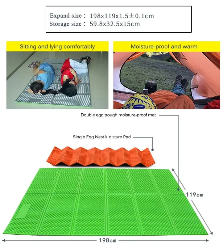Multi-color Ultralight Outdoor Foam Camping Folding Mat Beach Tent ...