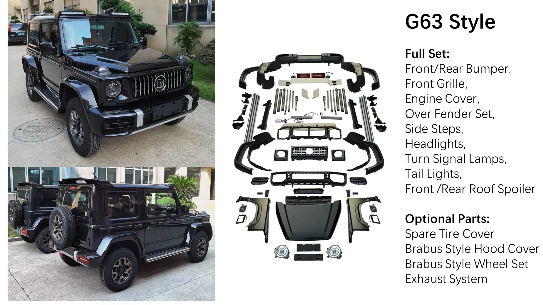 G63 Amg Wagon Offroad Exterior Modified Accessories Full Set Body Kits ...