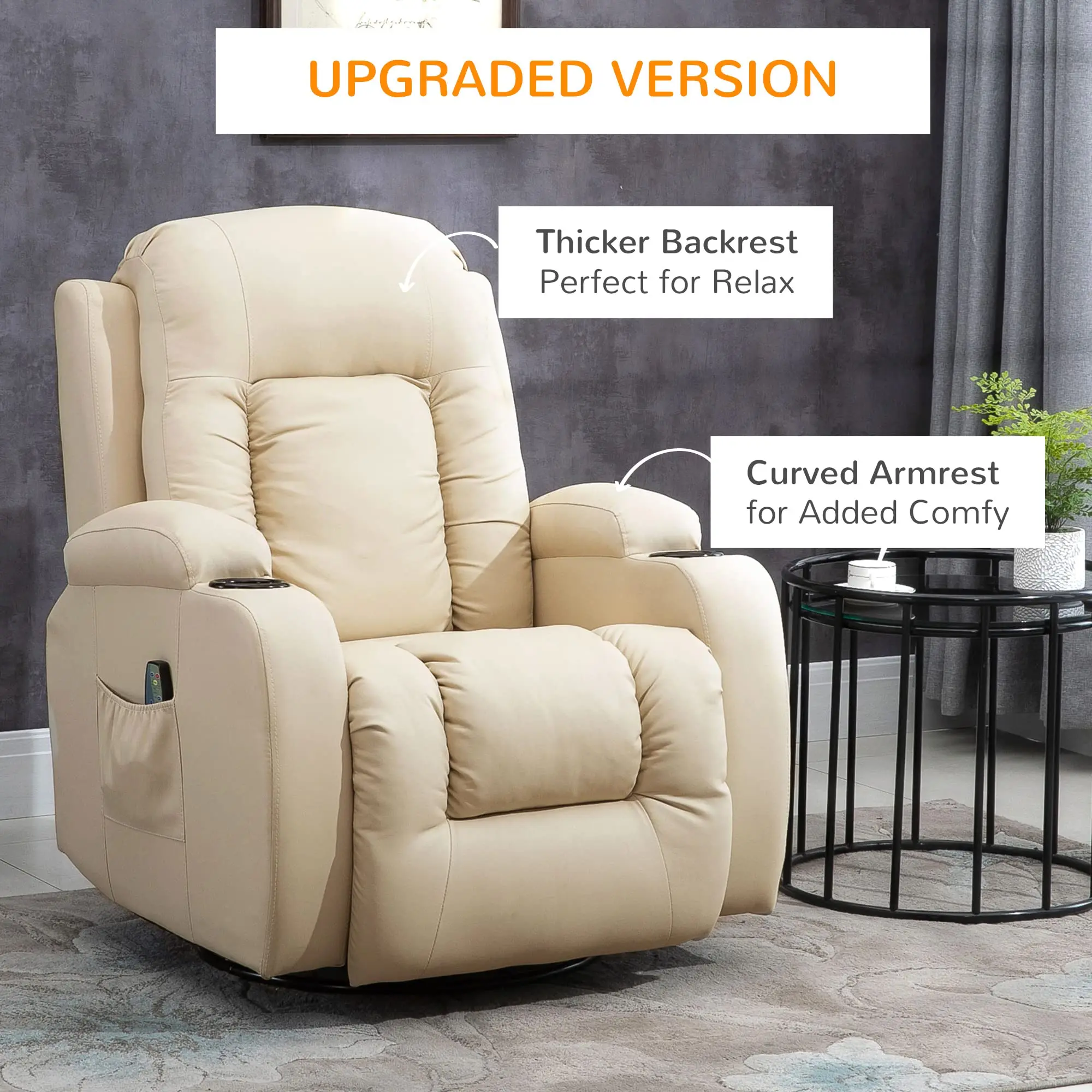 Wuye Rocking Chair Luxury High-end Relaxation Modern Rotary Power ...