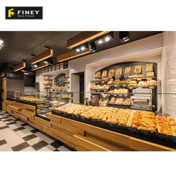 Customized Donut Display Stand Cabinet Retail Donut Store Interior ...