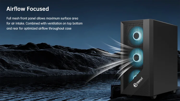 2024 New Empty Pc Case For Gaming Atx Unique Diy Tempered Glass Gaming ...