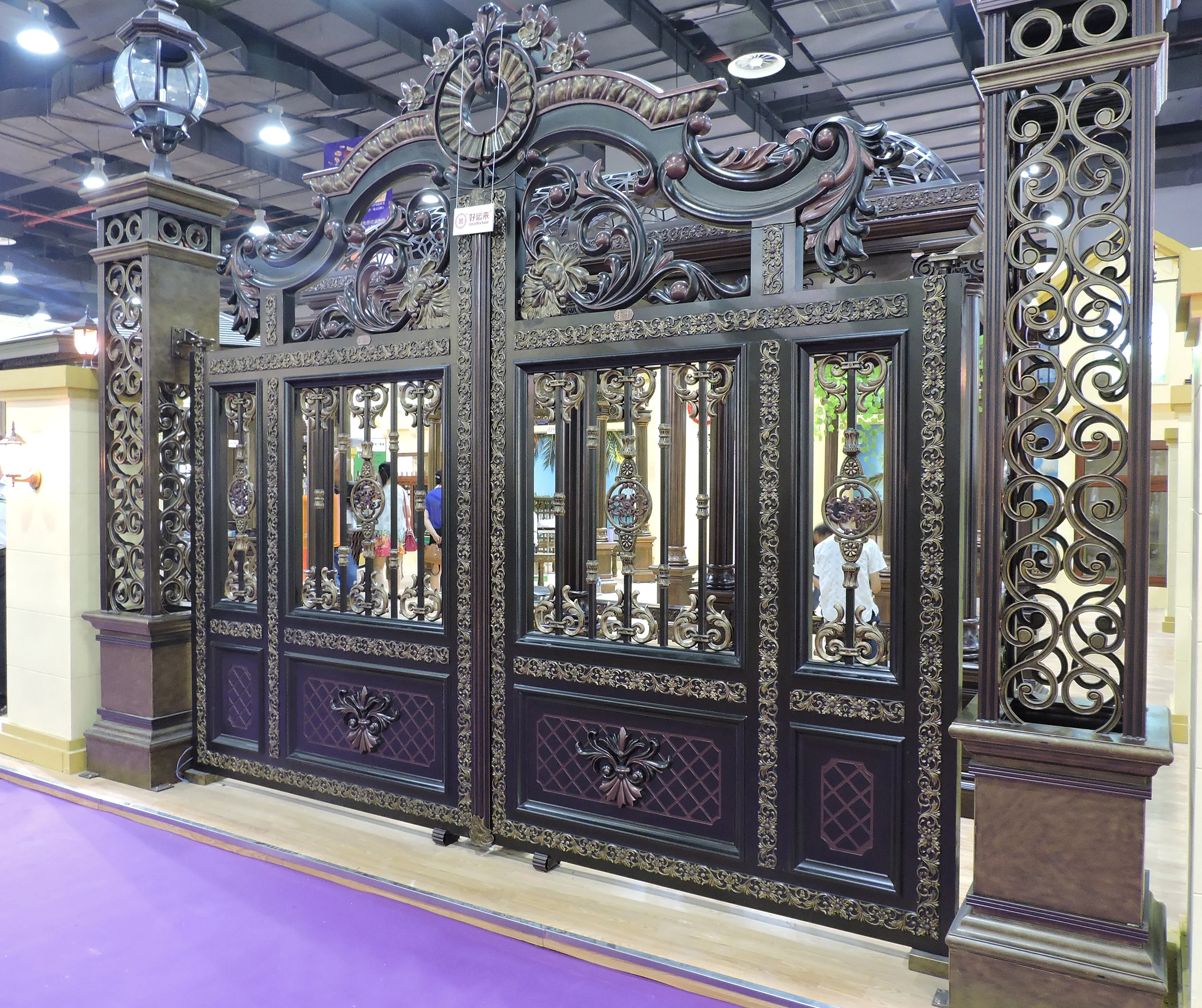 Aluminum Art Gate Courtyard Villa Door Village Courtyard Gate - Buy ...