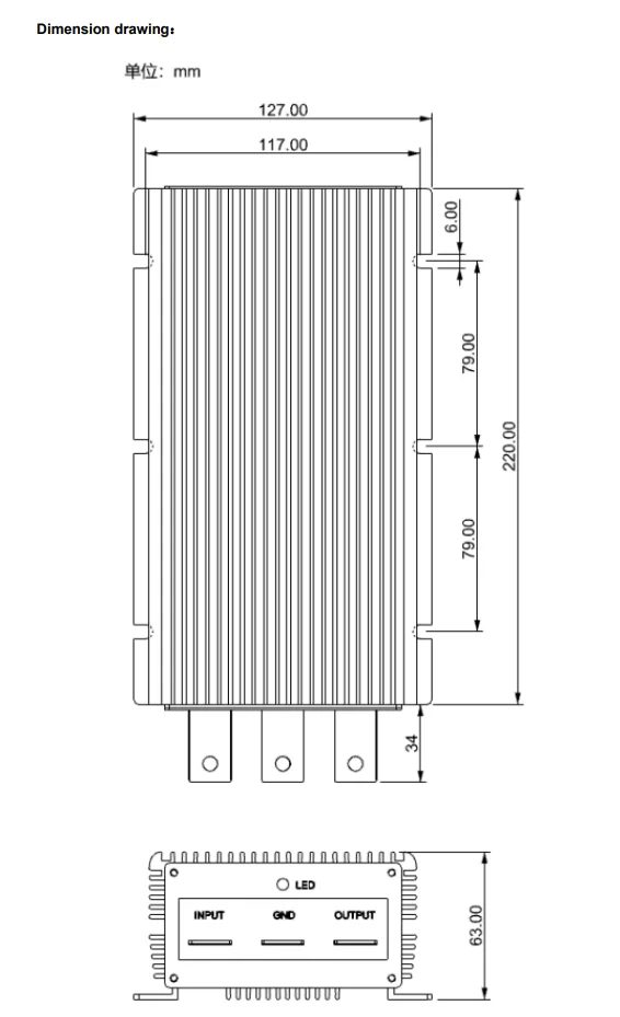 Non-isolation Dc Dc Converter 48v-60v-72v-96v-120v To 12v 40a 480w ...