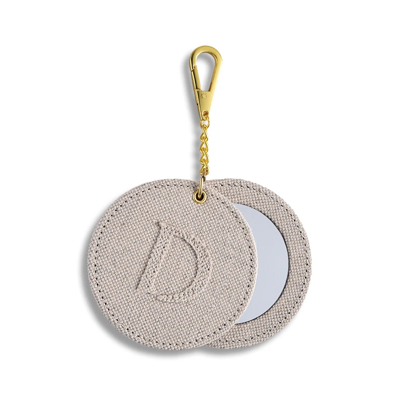 Round Keychain Clasp Fabric New Craft Custom Gift Exquisite Makeup ...