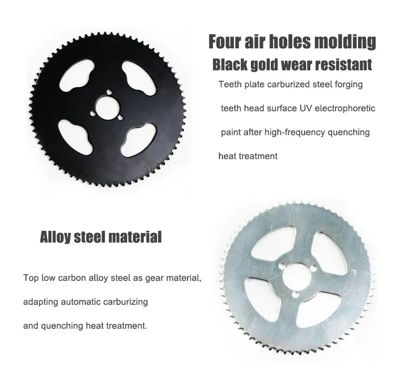 Top Quality Transmission Cnc Gear Front Pinion Chain 3 Hole 35t 38t 44t ...