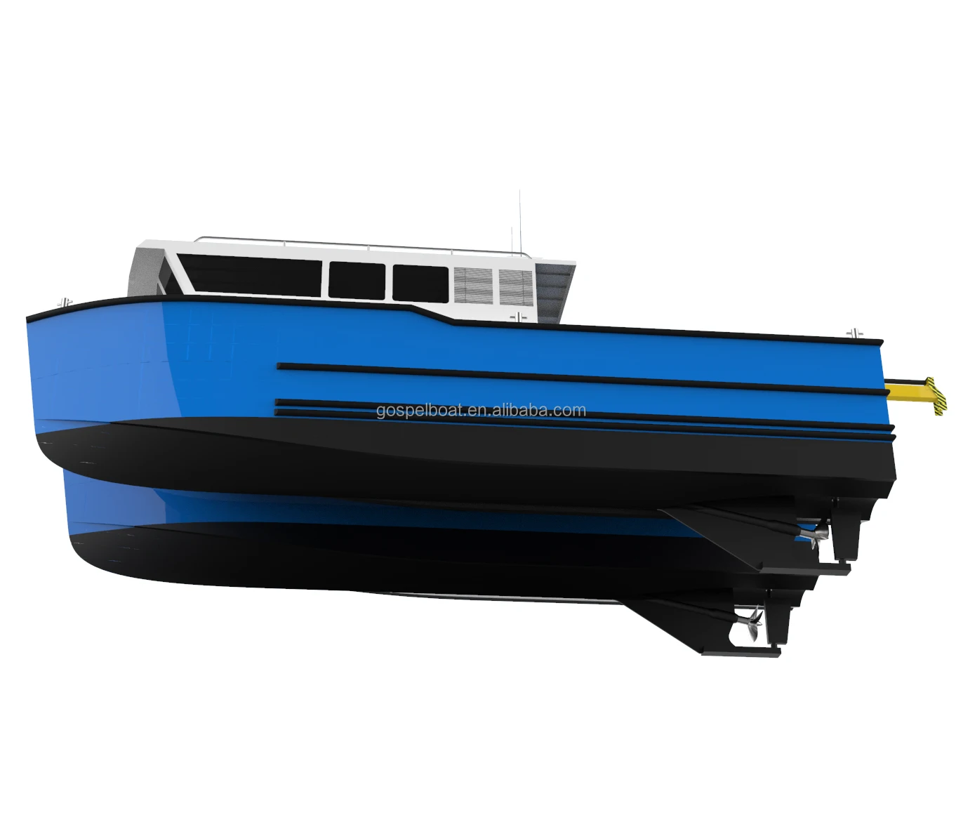 12m X 4.9m Commercial Catamaran for Salmon Fish Farming