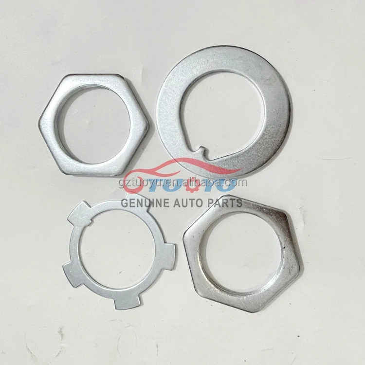 Auto Front Axle Hub Spindle Lock Nut Washer Kit 43521-60011