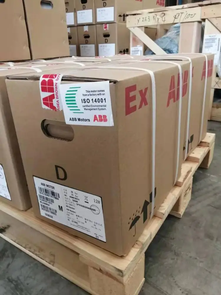 Original Abb Electric Motor,M2bax,M2qa M3bp 55kw 75hp 15kw 20hp 90kw ...