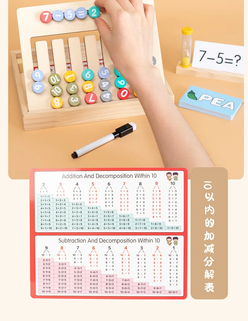 Wooden Alphabet Number Position Board Preschool Montessori Educational ...