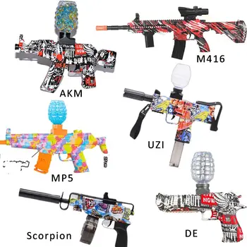 Gell Water Gun Toy For Ak47m Uzi Electric Mp5 P90 Adults And Kids ...