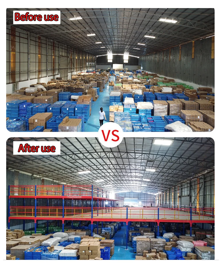 Heavy Duty Warehouse Loft Platform Storage Attic Rack Pallet Racking ...