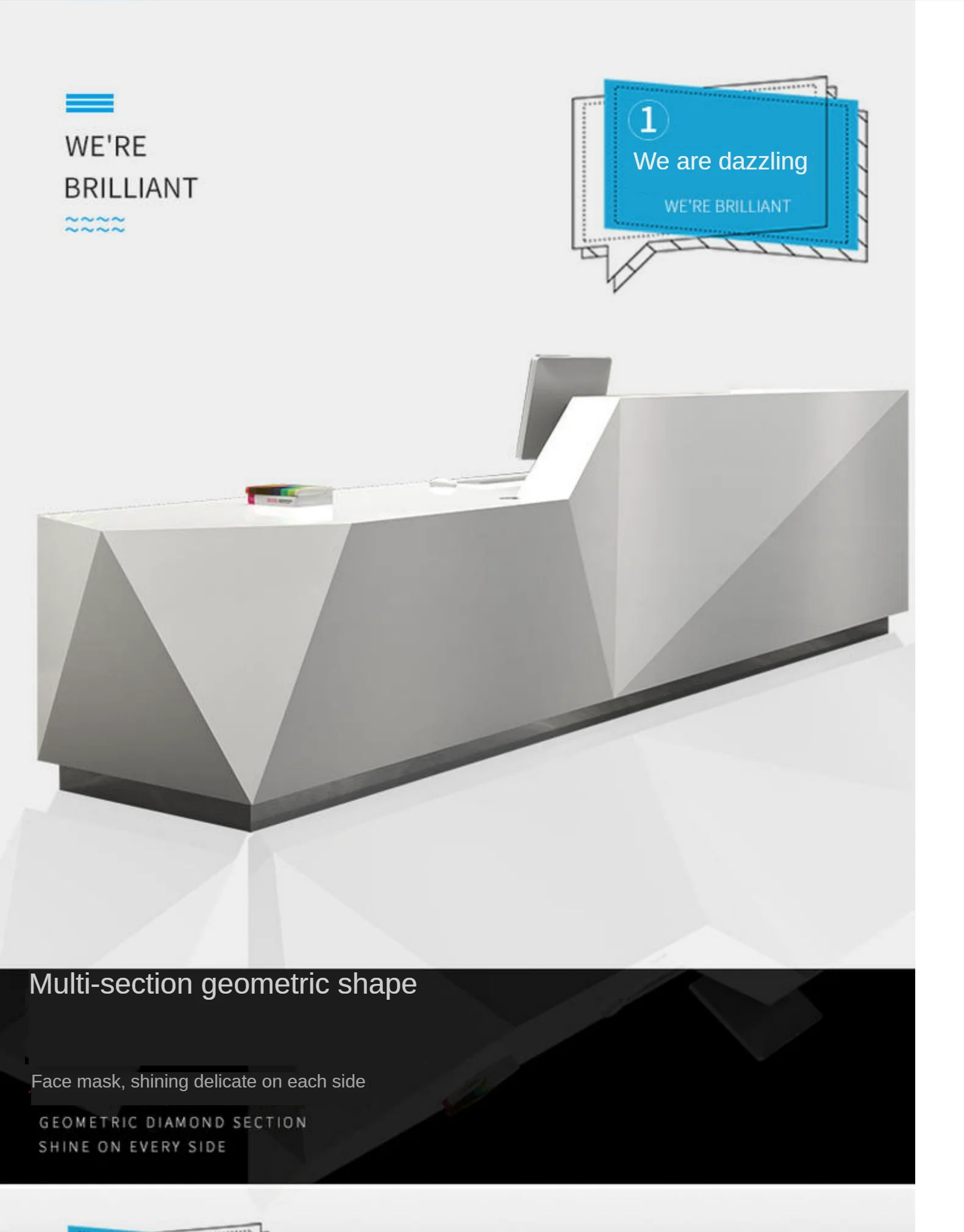 Qt-13 Wood Executive Office Table Office Furniture Luxury Reception ...