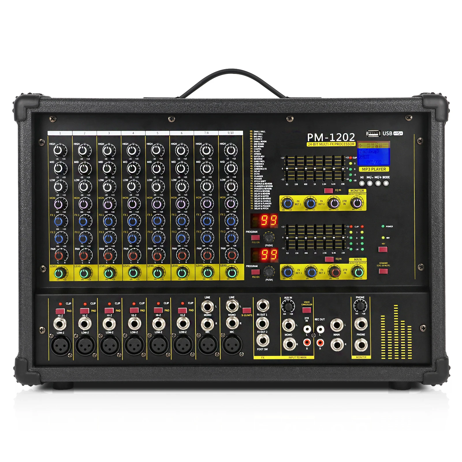 GPUB XM200 Two Mode UHF Switch True Diversity System Portable 2 ...