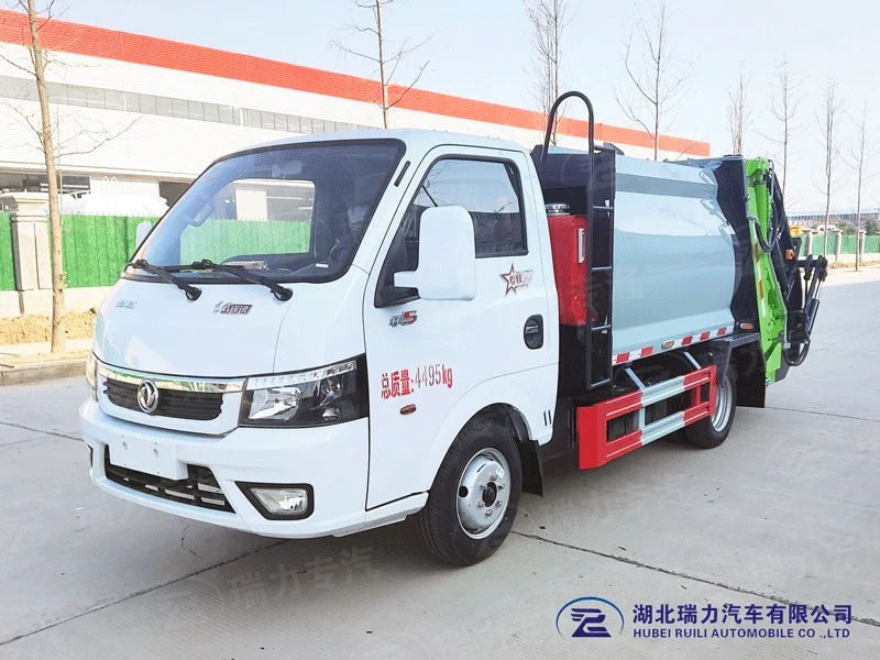 Mobile Compactor Garbage Truck Compacting Refuse Rubbish Bin Collection ...