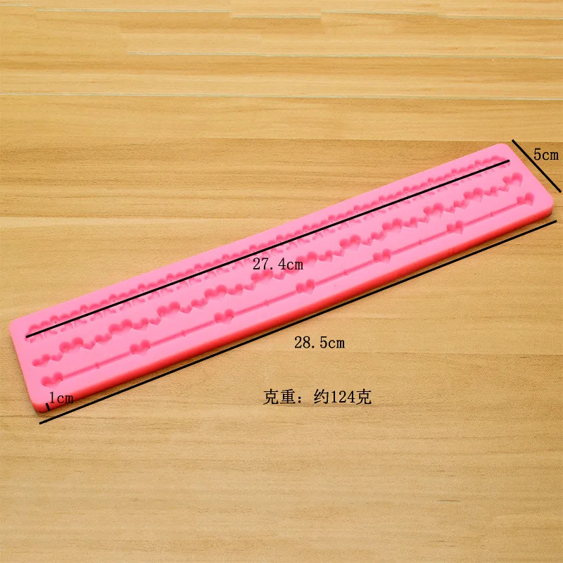 Love Zipper Fondant Silicone Mold Chocolate Cake Decoration Rim Baking ...