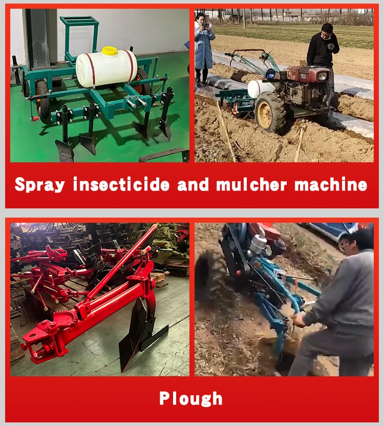 18HP Disc Harrow Hand Plough Diesel Machine Mini Motorcultor