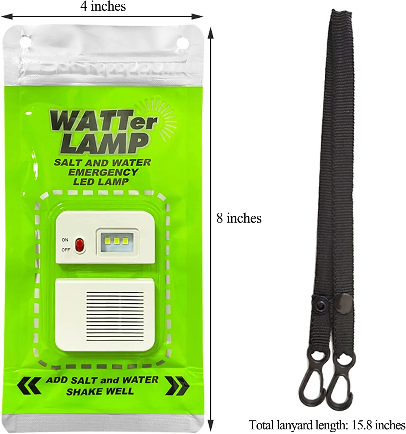 Outdoor Emergency Led Camping Lantern Salt Water Powered Light Salt And ...