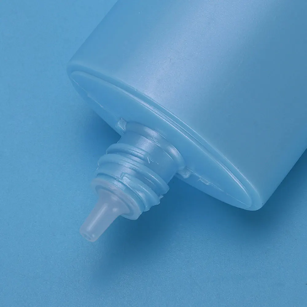 Cosmetic Plastic Hdpe Oval Flat Sunscreen Packaging Squeeze Bottle 40ml ...
