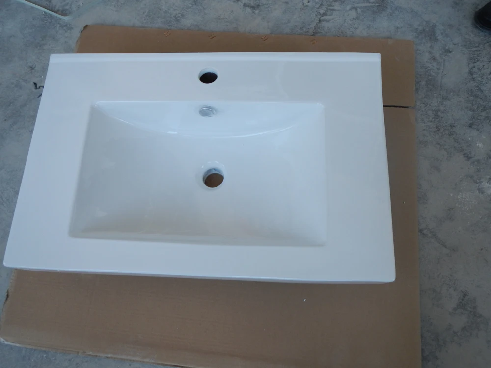 High End Ceramic Wash Basin White Bathroom Counter Top Hand Wash Art ...