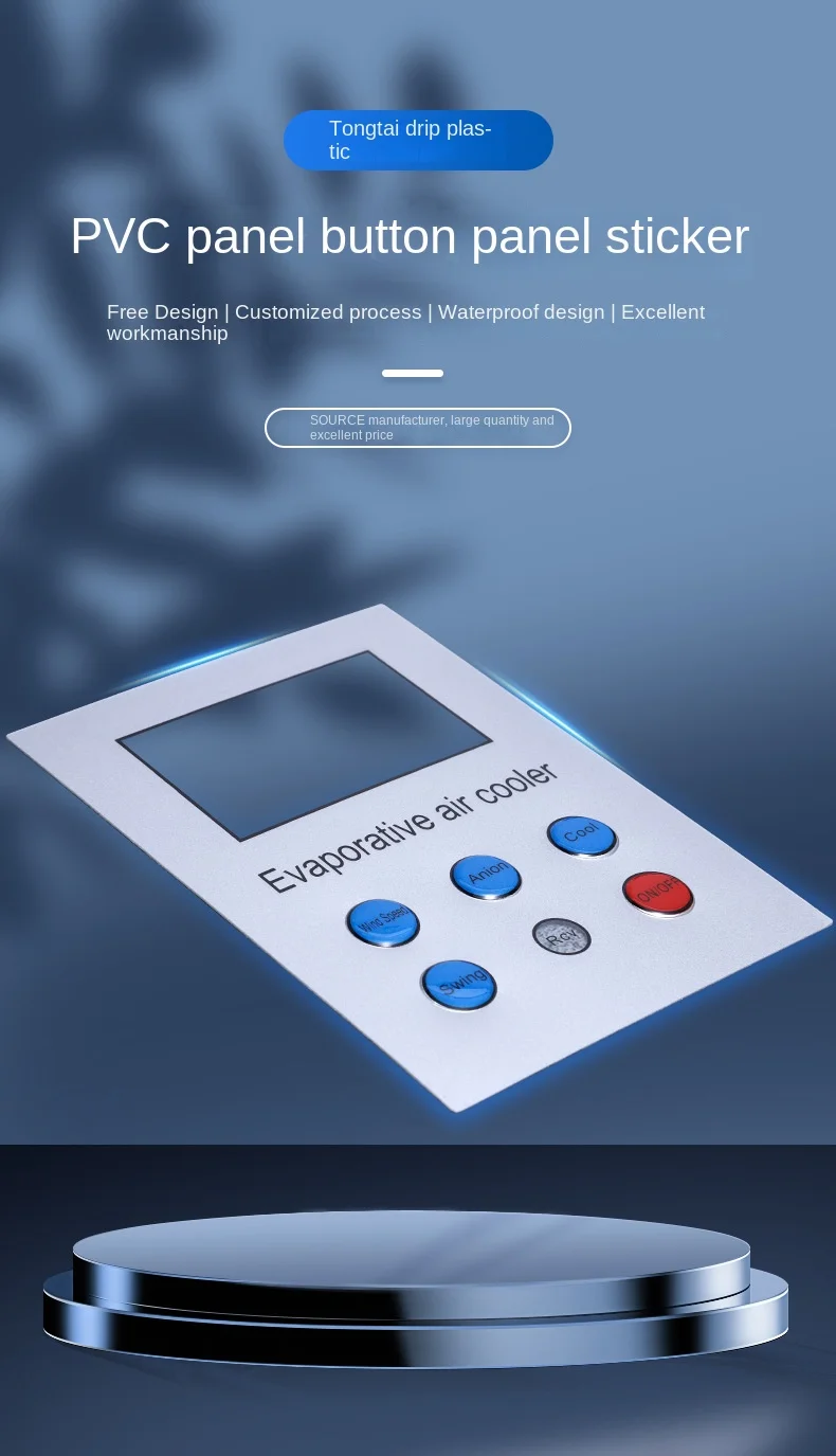 Membrane Keyboard Switch Panel Sticker Electrical Embossed Button ...