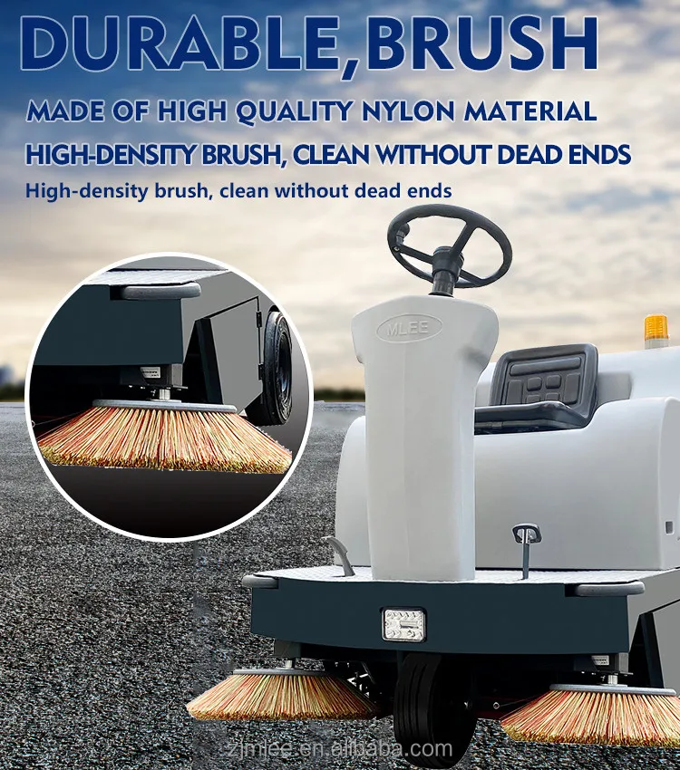 Mlee1450 Outdoor Professional Road Floor Sweeper 120l Dustbin Battery ...