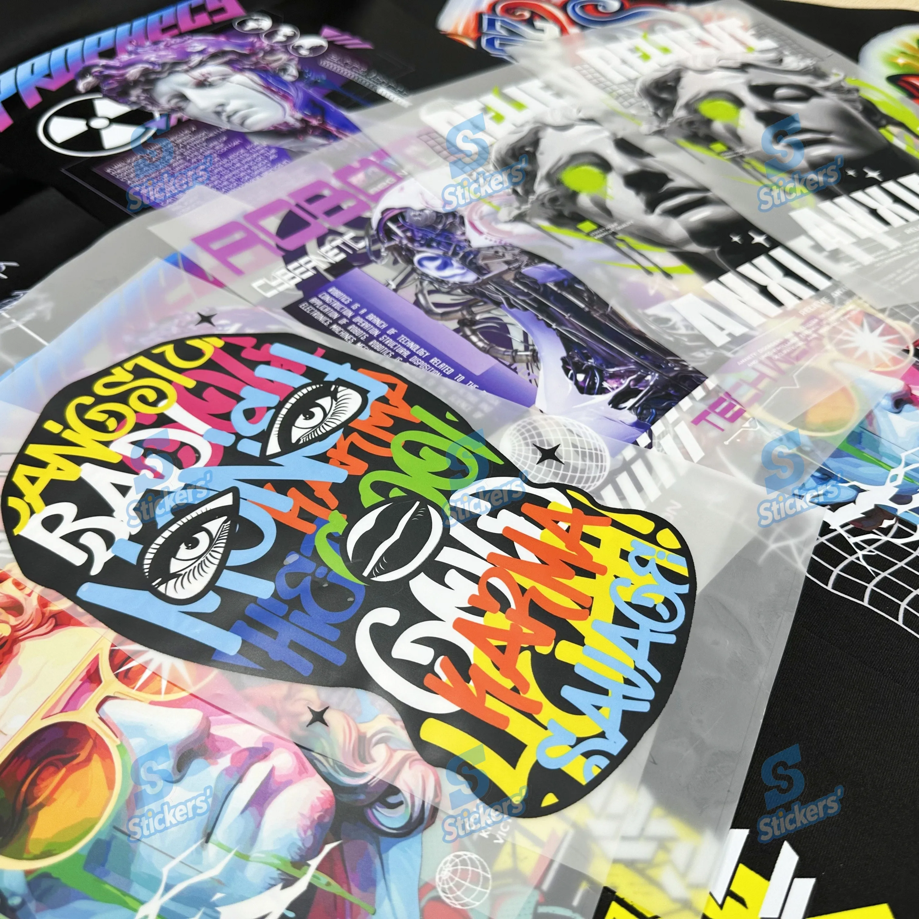 Street Design Heat Transfer T-Shirts Screen Printing Techniques Iron ...