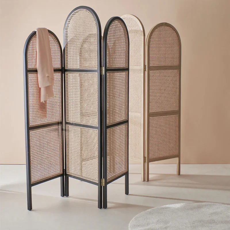 Natural Luxury Rattan Cane Screen,High Quality 3 Panel Cane Partition ...