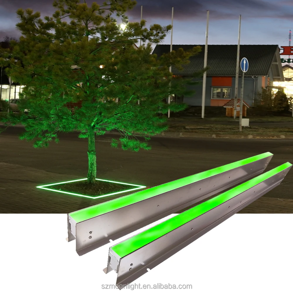 Stainless Steel Linear Tree Lighting - RGB Color Outdoor