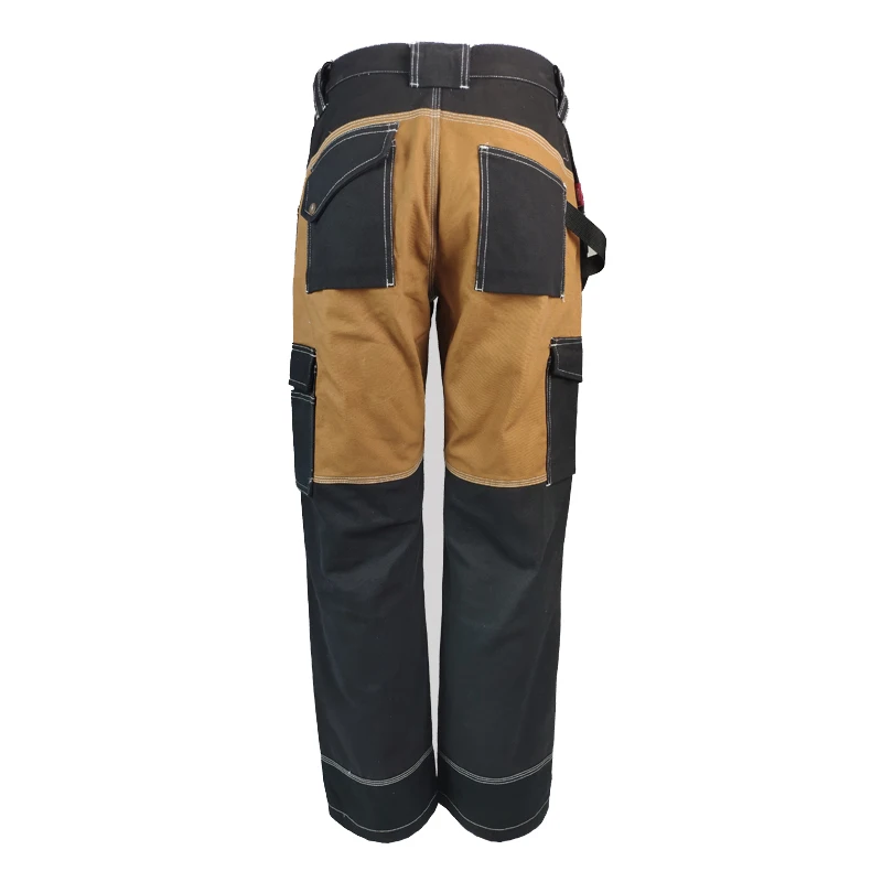 Mens Work Construction Working Pants Multi Pockets Wear Resistant ...