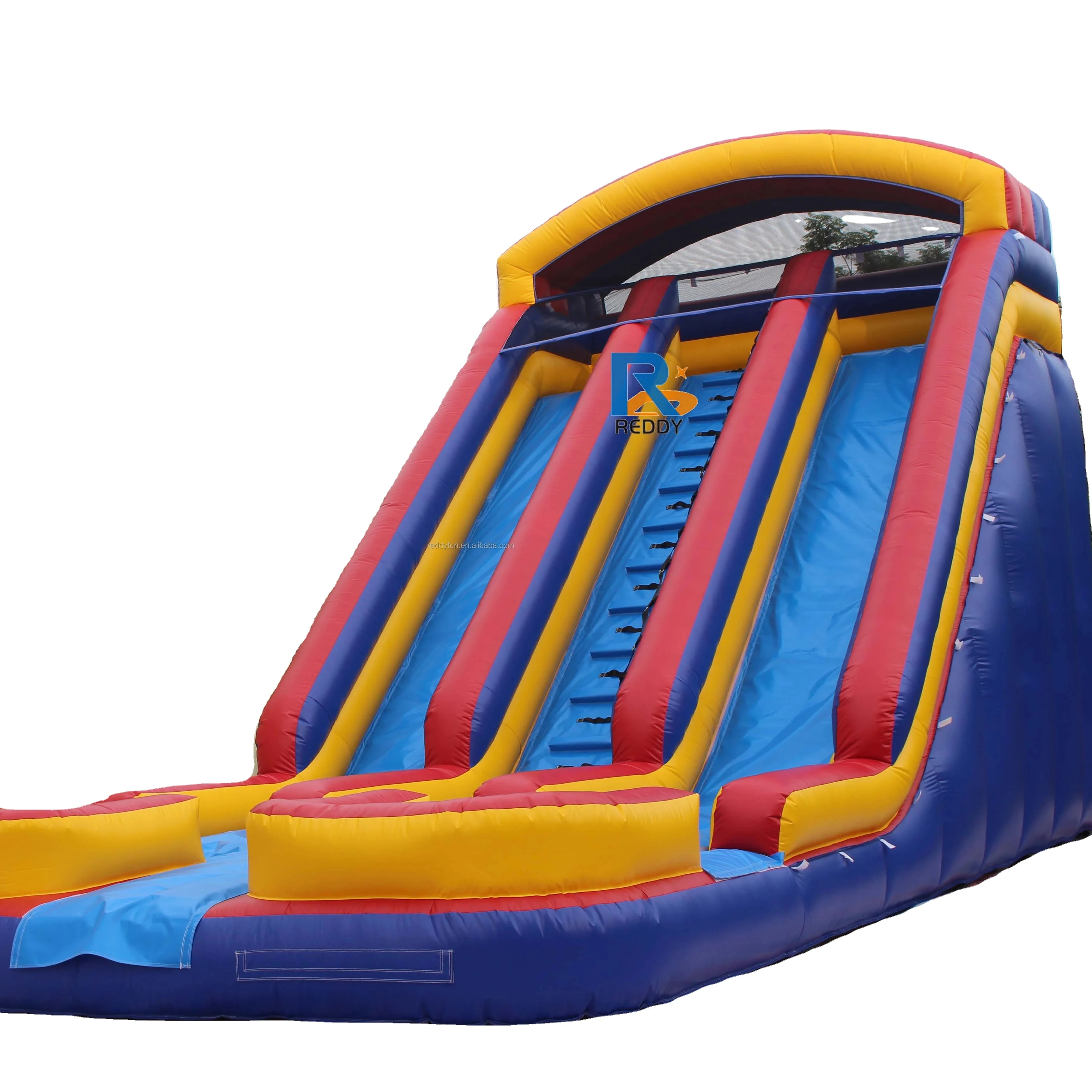 Colorful customized commercial inflatable slides water slides pool ...